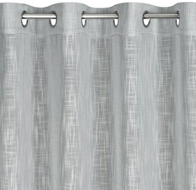 ZÁVĚS NA KROUŽCÍCH LIREN 140X250 CM ŠEDÁ