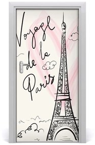 Fototapeta na dveře Eiffelova věž Paříž 85x205 cm