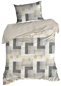LOŽNÍ POVLEČENÍ D91 LEA06 220X200 CM, 2 KS 70X80 CM VZOROVANÉ