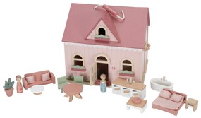 Domeček pro panenky dřevěný přenosný