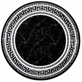 Kusový koberec Rasmus černý kruh 150cm
