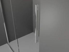 Mexen Velar, sprchový kout s posuvnými dveřmi 90 x 120 cm, 8mm šedé sklo, chromová, 871-090-120-41-01