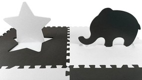 Pěnové puzzle podložka ohrádka Milly Mally Jolly 2x2 Grey