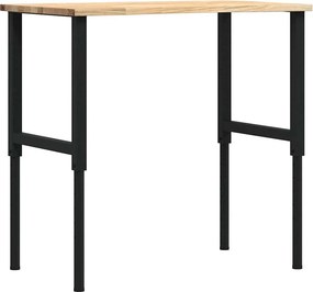 Pracovní stůl 100 x 60 x (71,5–98) cm masivní dubové dřevo 3309695