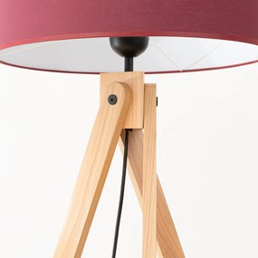 Sollux Lighting Stojací lampa NATT vínová