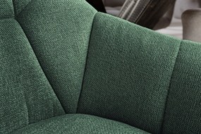 Designová otočná židle Vallerina tmavozelená