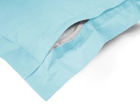 Biante Bavlněný povlak na polštář s lemem Moni MO-046 Ledová modrá 45 x 45 cm