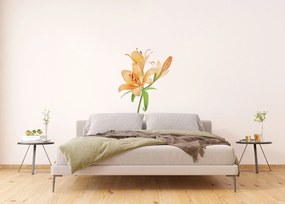 Samolepka na zeď Oranžové Lilie | 65 x 85 cm | DF0450