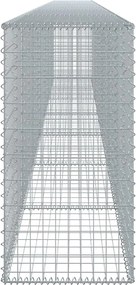 Gabionový koš s víkem 700 x 50 x 100 cm pozinkované železo 3295148