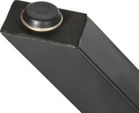 HOMCOM Stolové nohy 2 kusy ve tvaru X z oceli pro jídelní stůl psací stůl černý 72cm stabilní a moderní