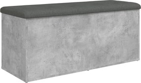 vidaXL Úložná lavice 102 x 42 x 45 cm kompozitní dřevo [835055] Barva: Betonová šedá