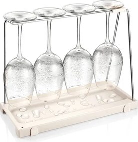TESCOMA Držák sklenic na víno s odkapávačem FlexiSPACE 330 x 148 mm