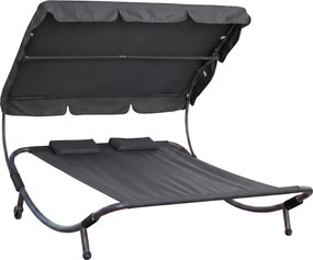 Relaxační lehátko pro 2 osoby Craftfield Bahama, černá