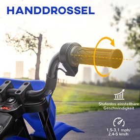 Dětská elektrická motorka AIYAPLAY, 12V dětský bicykl s hudbou, dětské vozidlo s odnímatelnými stabilizátory, 2,4-5 km/h, pro děti od 3 do 6 let, max…