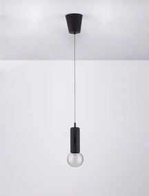 LED stmívatelný černý moderní lustr Chronos