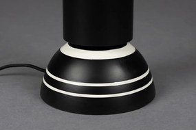 Černá stolní lampa s textilním stínidlem (výška 60 cm) Virgil – Dutchbone