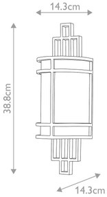 Feiss FE-FUSION1 - Nástěnné svítidlo FUSION 1xE27/60W/230V
