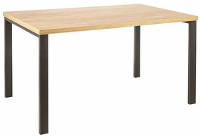 SIGNAL Jídelní stůl - TRISTAN, 80/148x80, dub artisan/matná černá