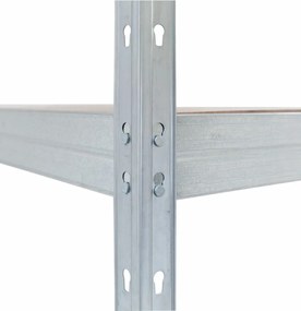 Kovový regál RIVET PRO 180x150x45 DTD dřevotříska 4 úrovně pozinkovaná