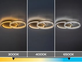 Rabalux 71472 - LED Stm stropní sv RIVONA LED/22W/230V 3000-6500K 53,5x35 cm+DO
