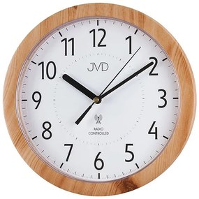 Přesné moderní rádiem řízené hodiny JVD RH612.7 - imitace dřeva