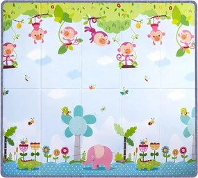 Hrací podložka imex toys skládací oboustranná podložka jungle 200 × 180 × 1,5 cm