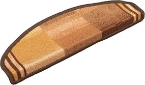 Nášlapy na schody samolepicí 10 ks 65x21x4 cm hnědé 149837