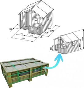 4iQ Dětský zahradní domeček MARTIN