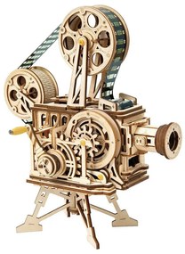 DD Dřevěné mechanické 3D puzzle - Filmový projektor