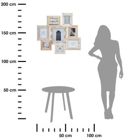 Nástěnný fotorámeček Emile 77x72 cm