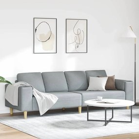 Pohovka do obývacího pokoje Světle šedá 250 x 77 x 76 cm 3335081