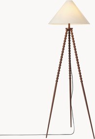 Stojací lampa ze lnu Spira