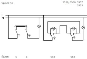 ABB vypínač č.6So 3558-A06340