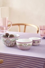 Pip Studio Lily &amp; Lotus miska Ø15cm, lila (porcelánová miska)