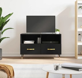 vidaXL TV skříňka 80 x 36 x 50 cm kompozitní dřevo [828949] Barva: Černá