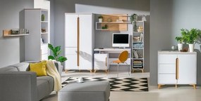 Casarredo - Komfort nábytek Vitrína PAGINO 4 bílá/jasan