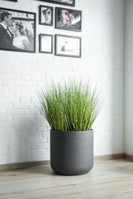 Květináč CHICO, sklolaminát, výška 42 cm, antracit