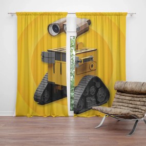 Sablio Závěs Wall-E robot Žlutý: 2ks 140x250cm