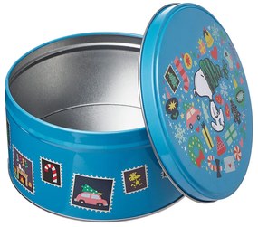 PEANUTS Dóza kulatá Snoopyho Vánoce 13,5 cm