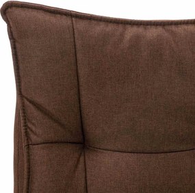 Masážní kancelářská židle hnědá textil 20371