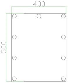 LED Zrcadlo s osvětlením 9xLED/1W/230V 3000/4000/6000K 50x40 cm IP44