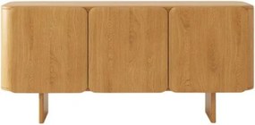Komoda z dubového dřeva v přírodní barvě 160x76x45 cm Charlotte – Micadoni