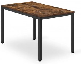 Jídelní stůl TESSA rustikální s černýma nohama