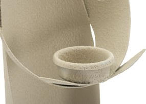 Kovový svícen Angel 37 cm krémový