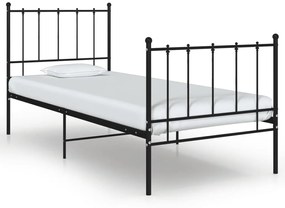 Rám postele černý kov 100 x 200 cm,  324949 HangarStore.cz