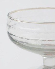 House Doctor Skleněný pohár na deserty Vintage Clear, čirá barva, sklo