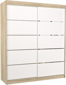 ADRK Furniture Posuvná skříň SPECTRA 180 SW-SPE-S+W-180+A304