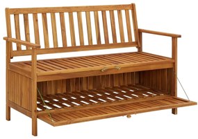 Zahradní úložná lavice 120 cm masivní akáciové dřevo,  310279