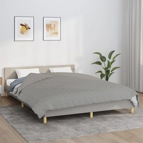 Zátěžová deka šedá 200 x 230 cm 13 kg textil 3154788