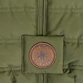 MILK&PEPPER Kabát pro psy Aubin Khaki Velikost: 26
